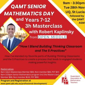 QAMT – Queensland Association of Mathematics Teachers