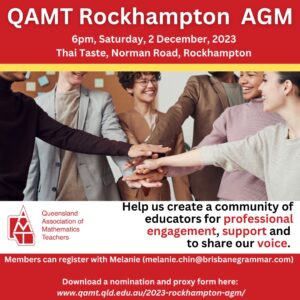 QAMT – Queensland Association of Mathematics Teachers
