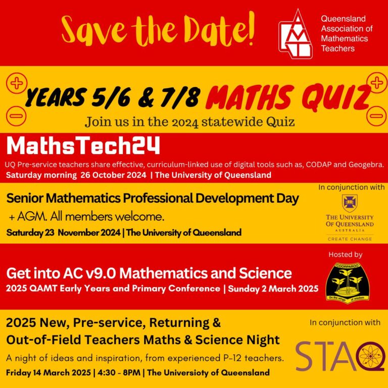 QAMT – Queensland Association of Mathematics Teachers